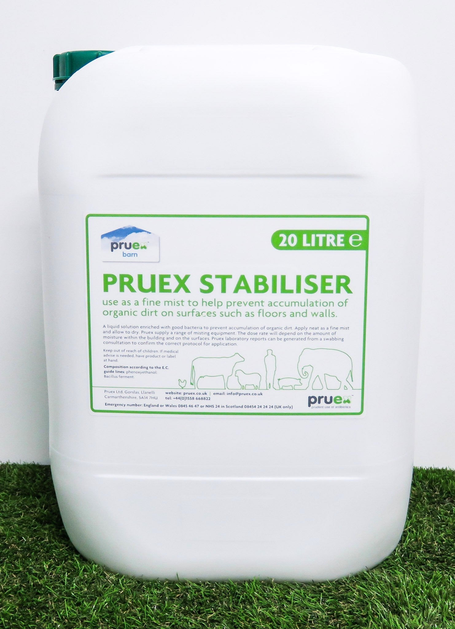 1.1 PIP Pruex Stabiliser 20 Litre GREEN – Pruex EU