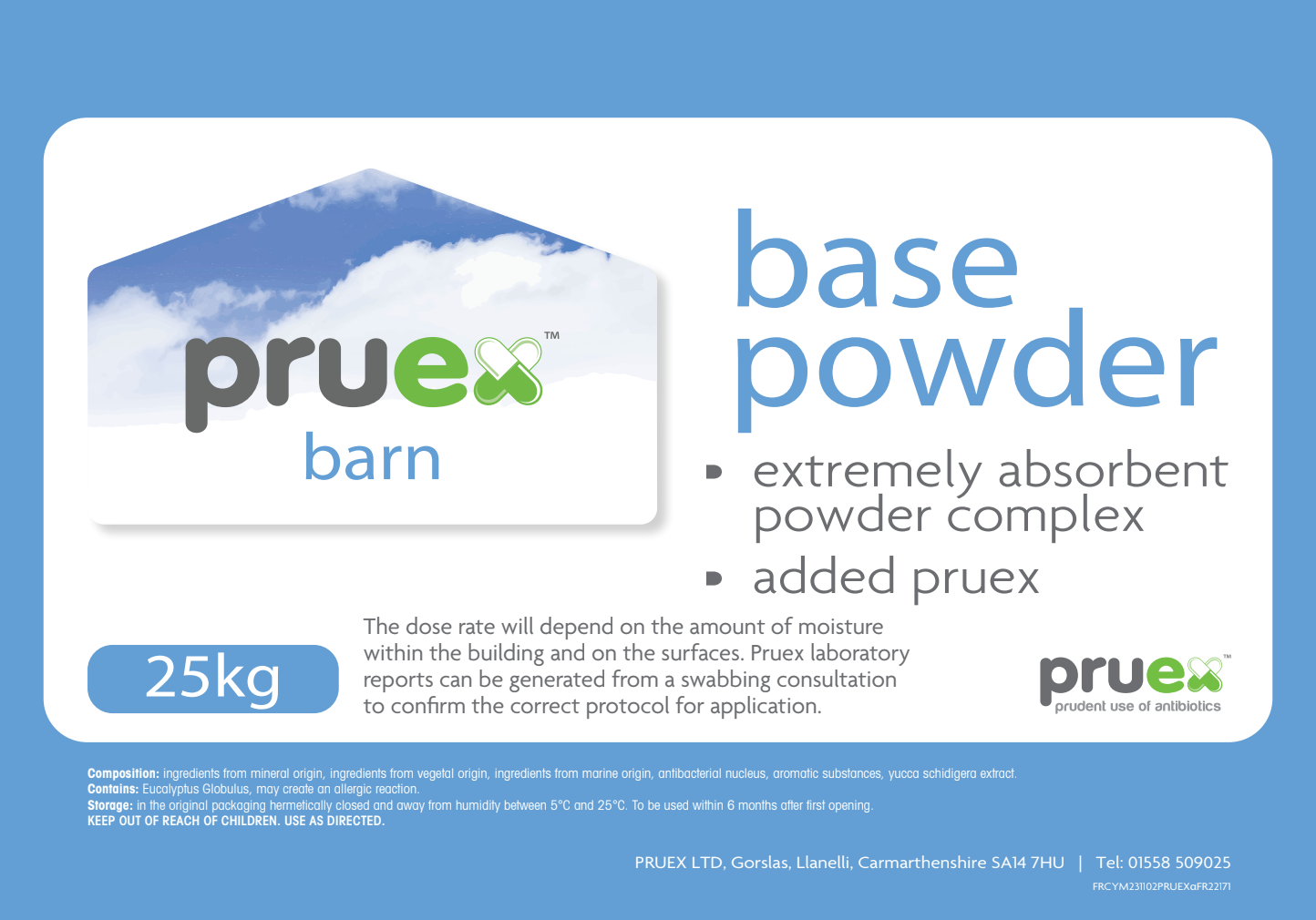 1.0.1 Pruex Base Powder 40 bag PALLET (25Kg bags) – Pruex EU